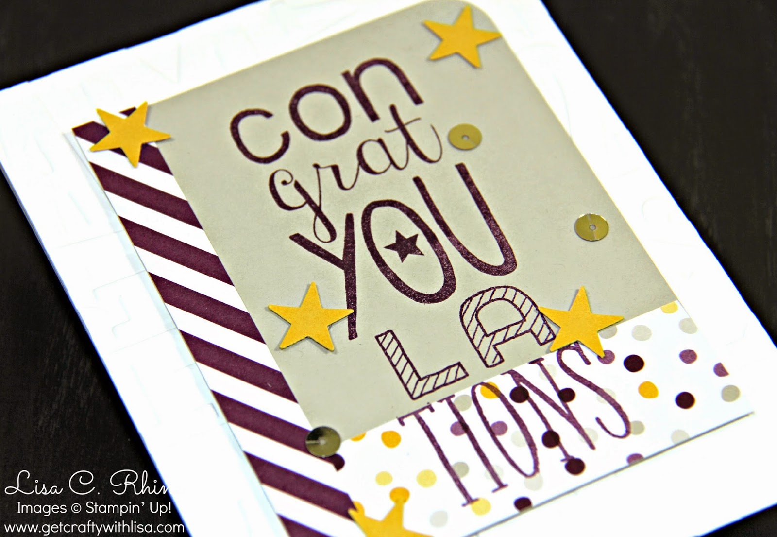 Get Crafty with Lisa: Congratulations with Stars & Stripes