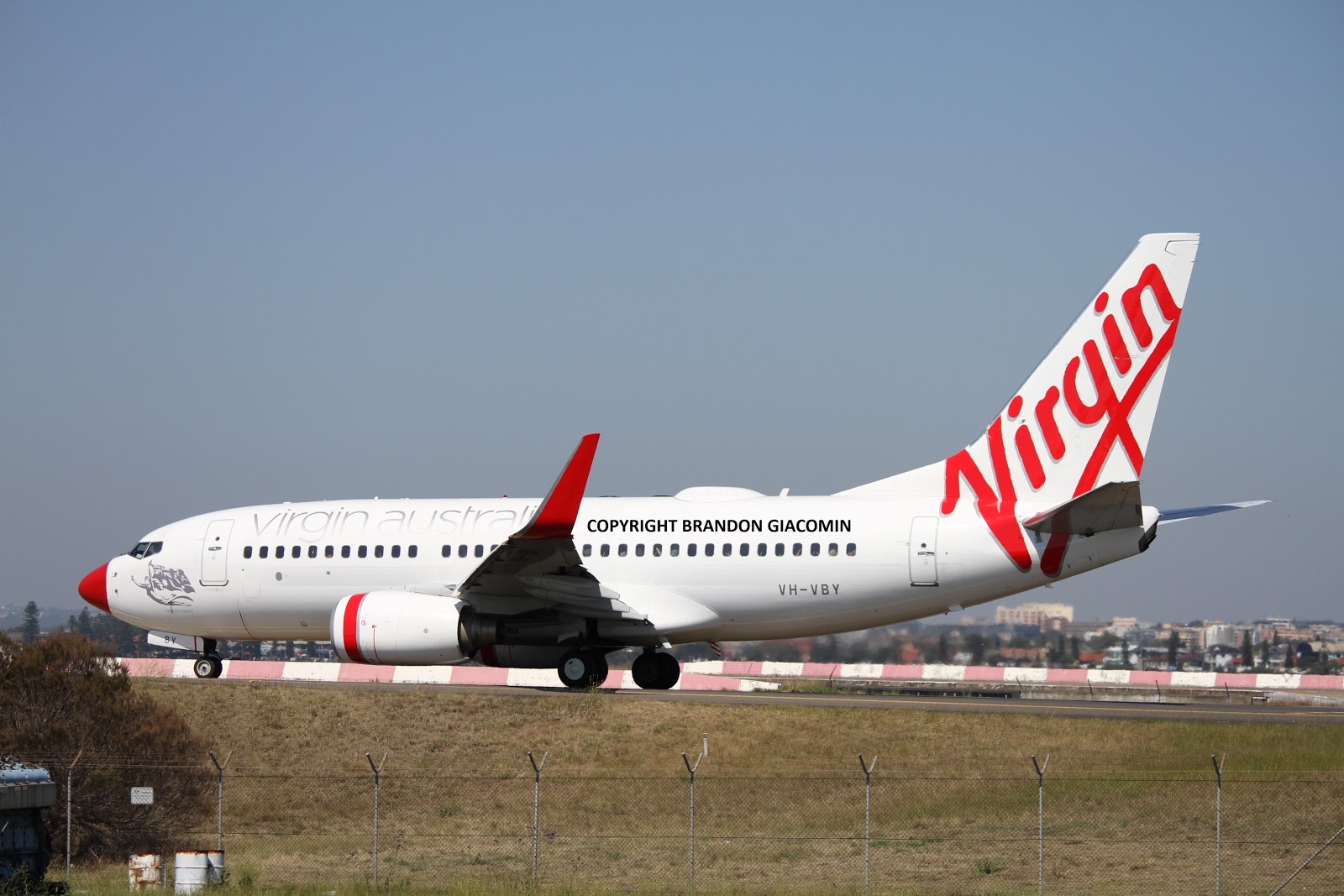 Queensland Plane Spotting: Virgin Australia Boeing 737-700 VH-VBY due ...