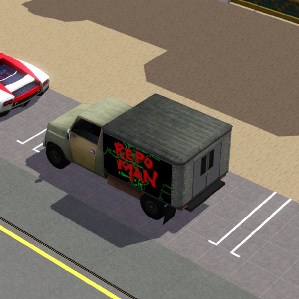 Simming in Magnificent Style: Decor Repo man truck