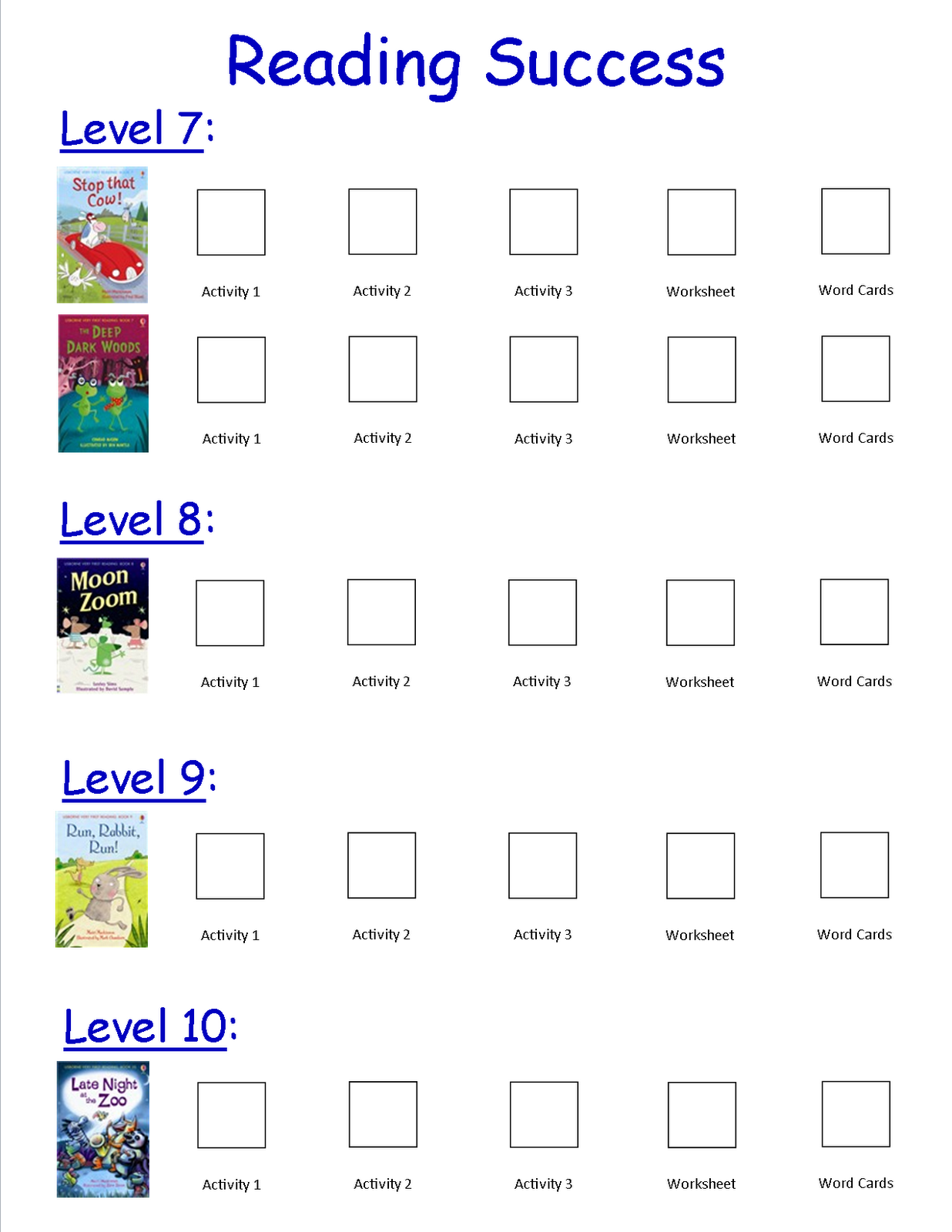 Testy yet trying: Usborne Very First Reading - More Printables and ...