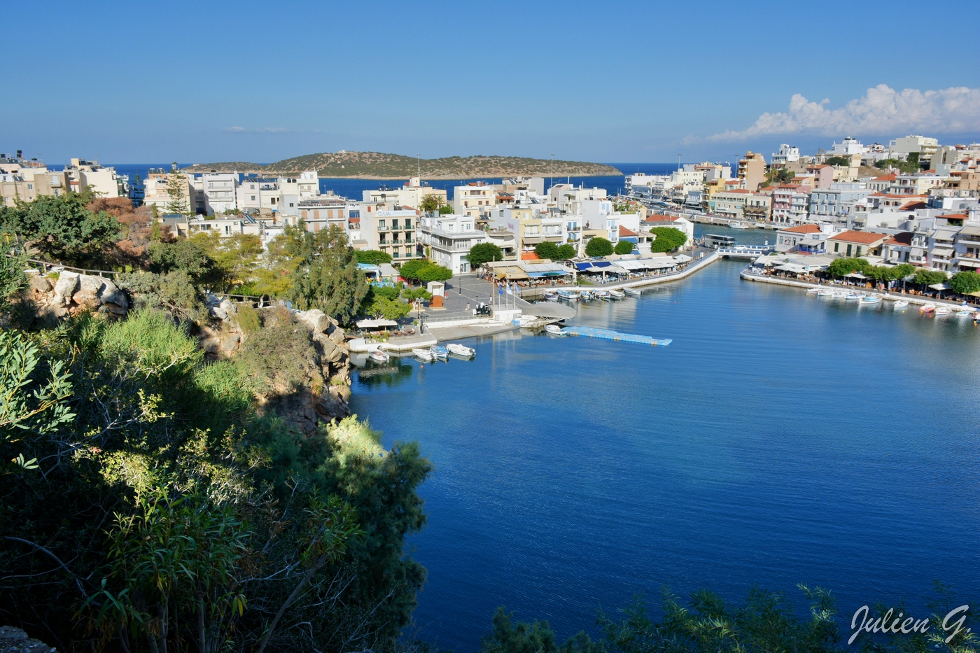 Coins du Monde: GRÈCE - Crète - Le lac Voulismeni d'Agios Nikolaos