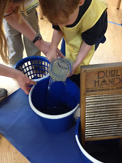 Montessori Teachings: Washing a cloth