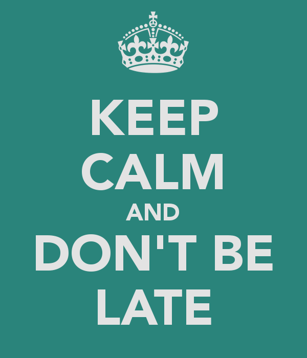 Provocative Manners: You're Late for a Very Important Date!