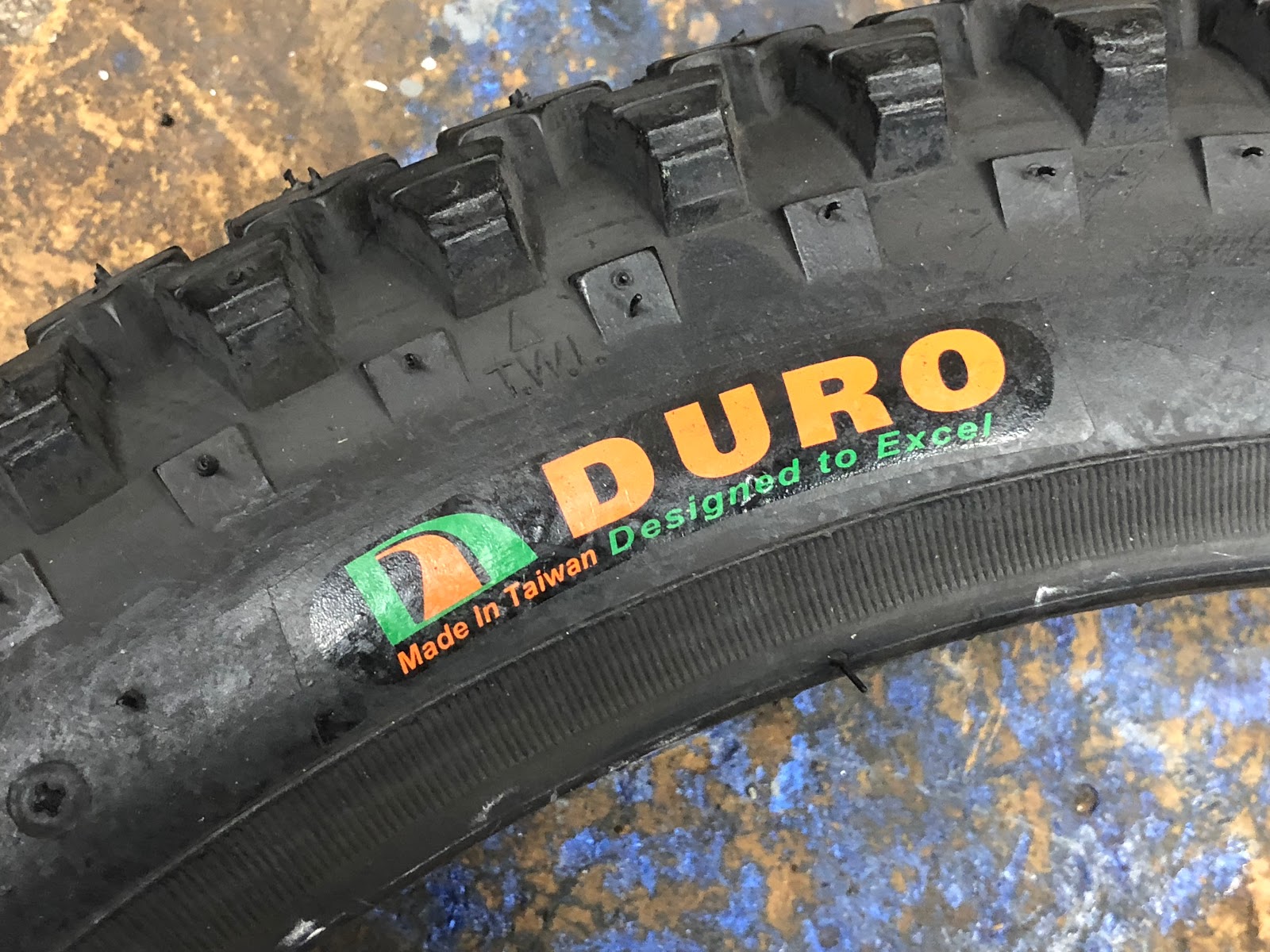 DURO HF307 Tires for a Honda CT90