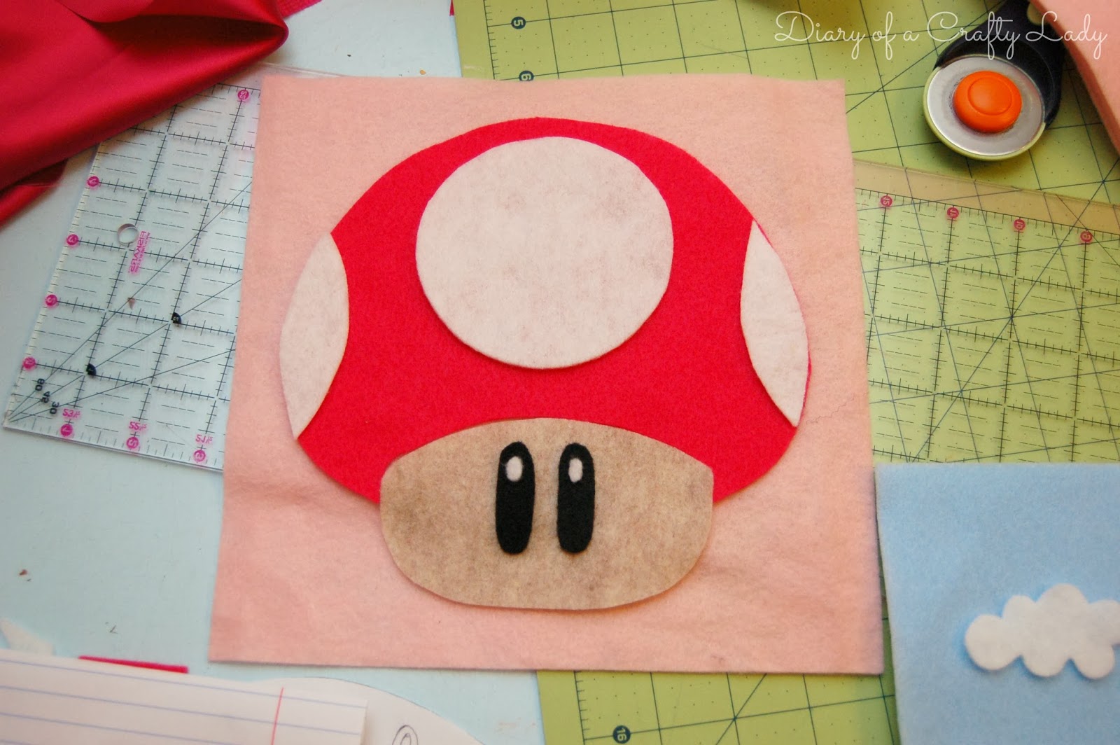 Diary of a Crafty Lady: Super Mario Brothers Custom Felt Trick-or-Treat ...