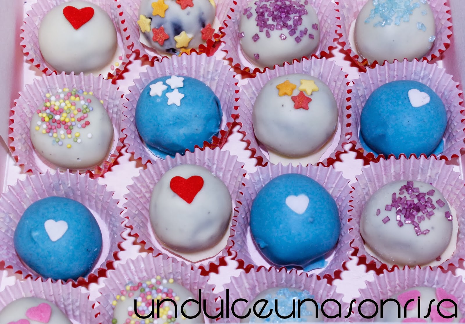 un dulce, una sonrisa: Cake balls de oreo ¡AZULES!