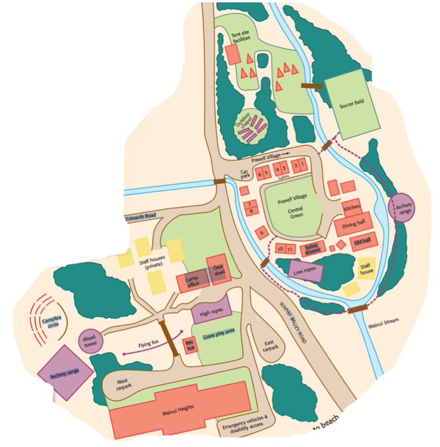 Room 4 - 2013: Wainui Camp Map