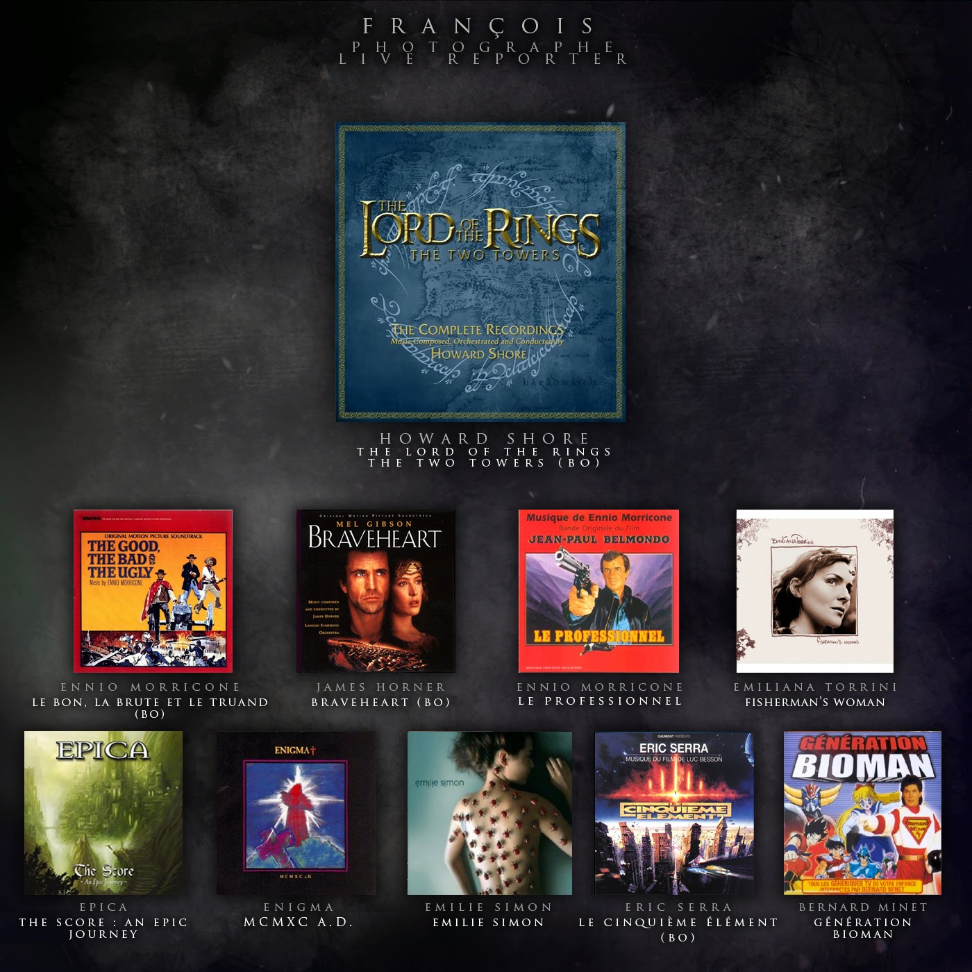 Top(s) 10 des albums hors Rock/Metal