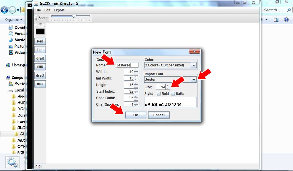 Cara Membuat Font Header DMD Arduino - Fareed Read's Blog