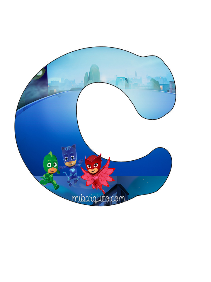 Abecedario de PJ Masks. - Oh my Alfabetos!