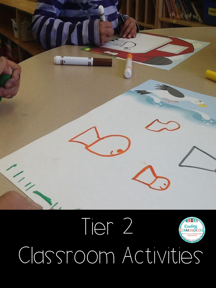 Creating Communicators: Tier 2- Classroom Activities