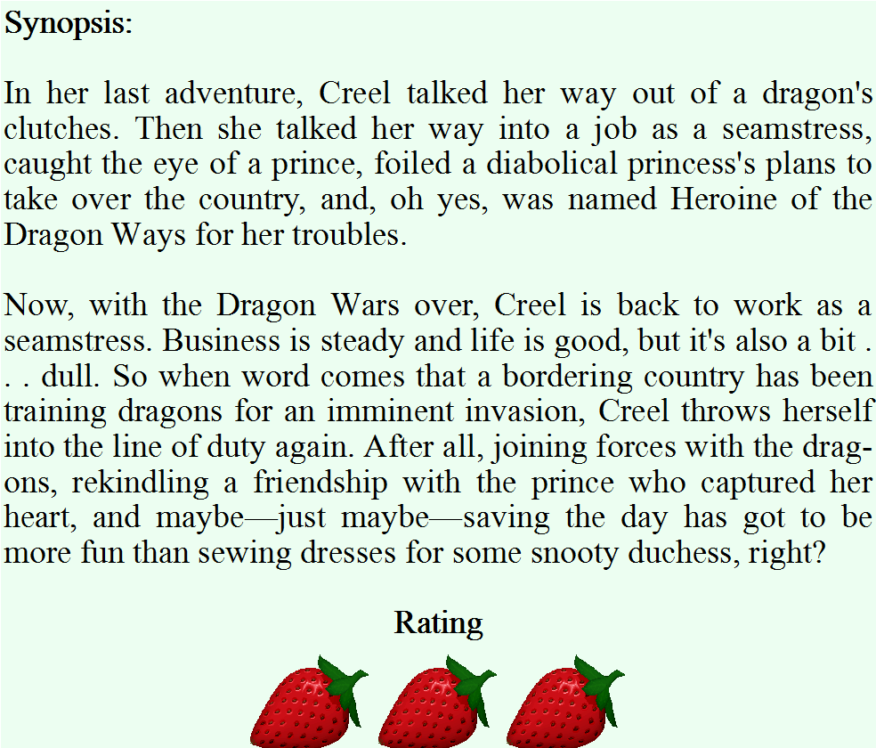 The Reading Hedgehog: Review: Dragon Flight - Jessica Day George