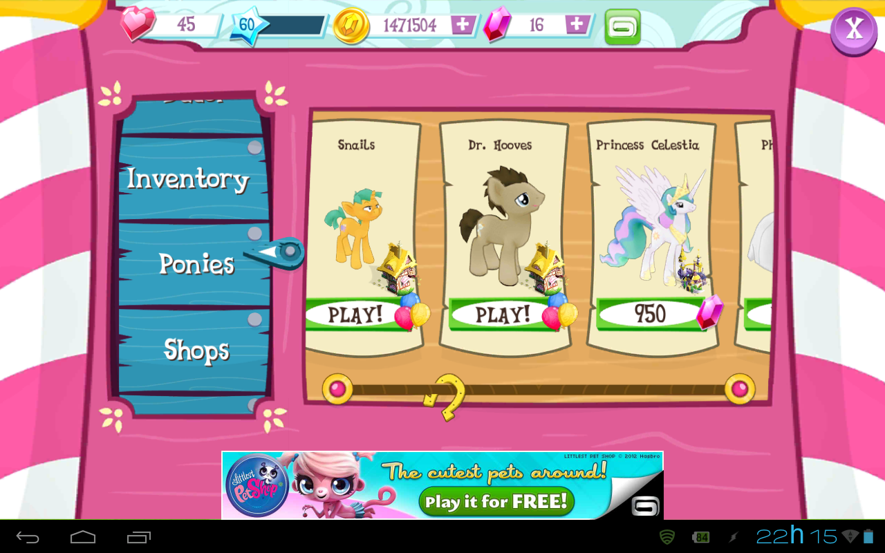 Equestria Daily - MLP Stuff!: Gameloft Pony Game Adds a Bunch of Ponies ...
