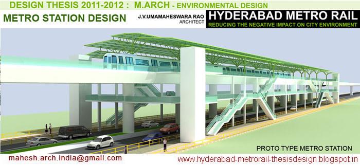 Architectural thesis on metro station