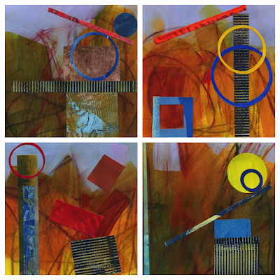 Michèle Brown Artist - The Old Cells Studio: 4 little abstract ...
