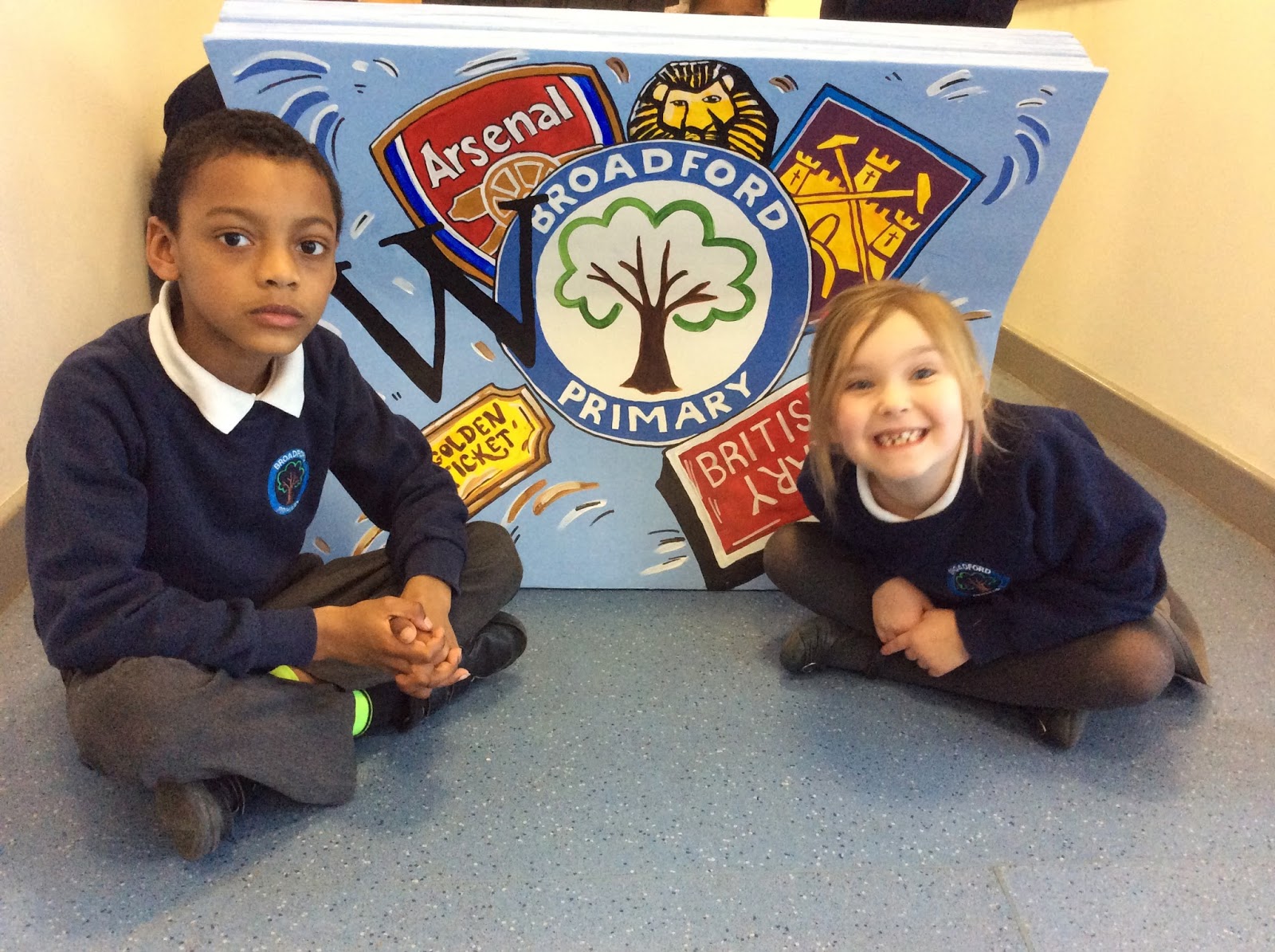 Broadford Primary: Book Bench Completed