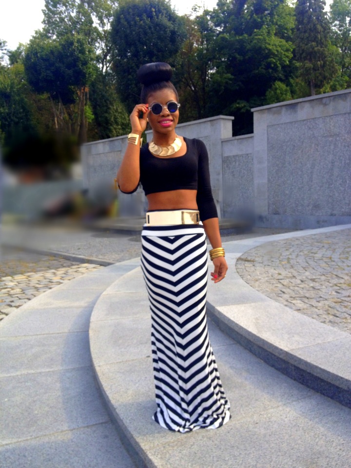 Bucandy's Fashion: MAXI SKIRT AND CROP TOP