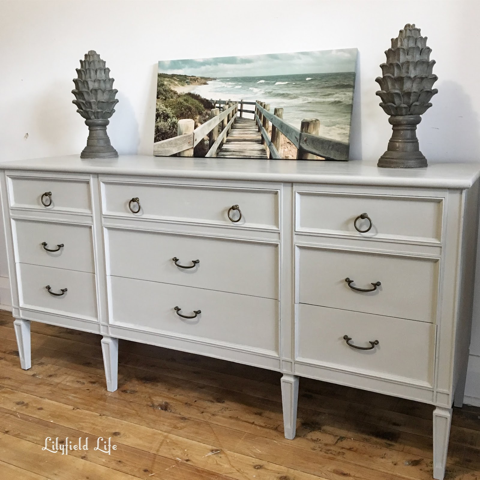 Lilyfield Life: Vintage French style drawers - Pale Grey