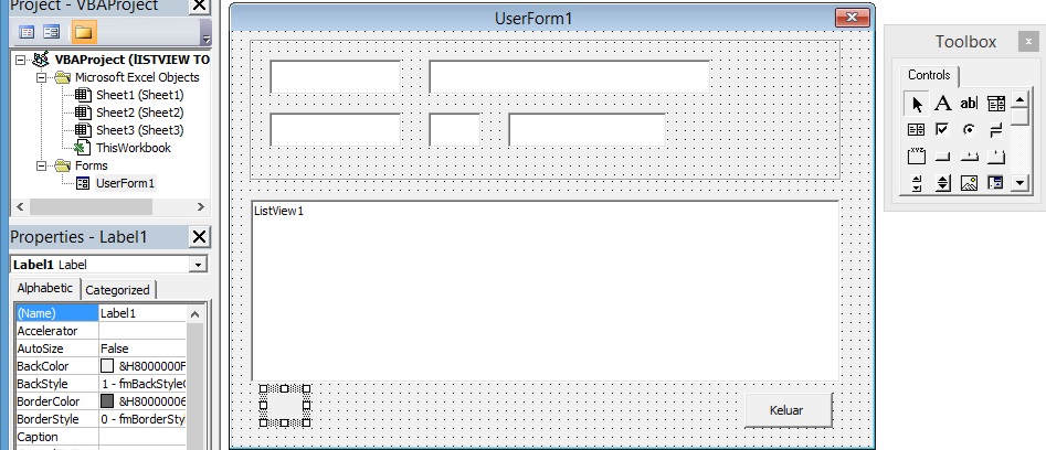 Menampilkan Data Pada ListView VBA Excell Menampilkan Data Pada ListView VBA Excell