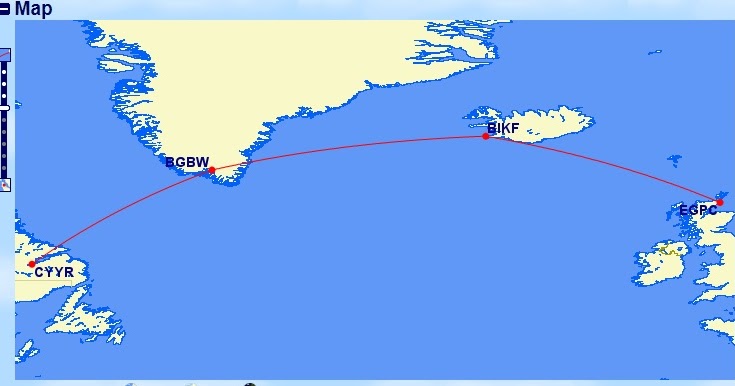 Planned 2018 Transatlantic Trip Summary
