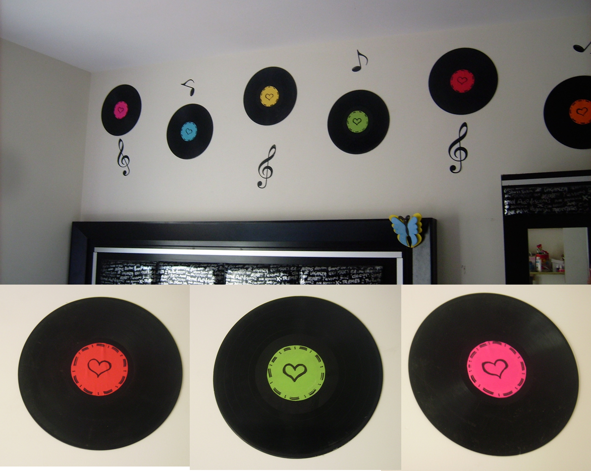123 HAZLO: ¿Cómo decorar el cuarto con discos de acetato de manera ...