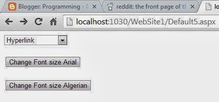 ASP.NET: Change DropdownList font name programmatically