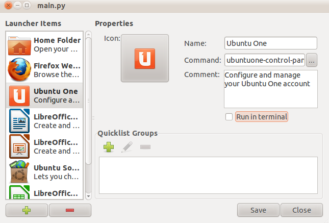 cara Add / Remove Item dengan mudah Dari Unity Launcher Dengan Quicklist Ubuntu - Dotex id
