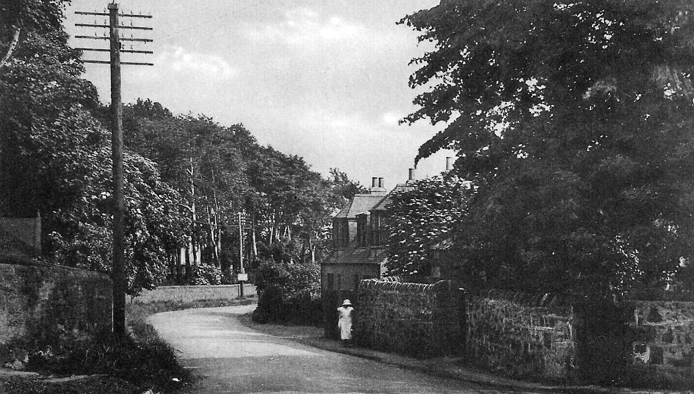 Tour Scotland: Old Photograph Road To St Andrews In Leuchars Fife Scotland