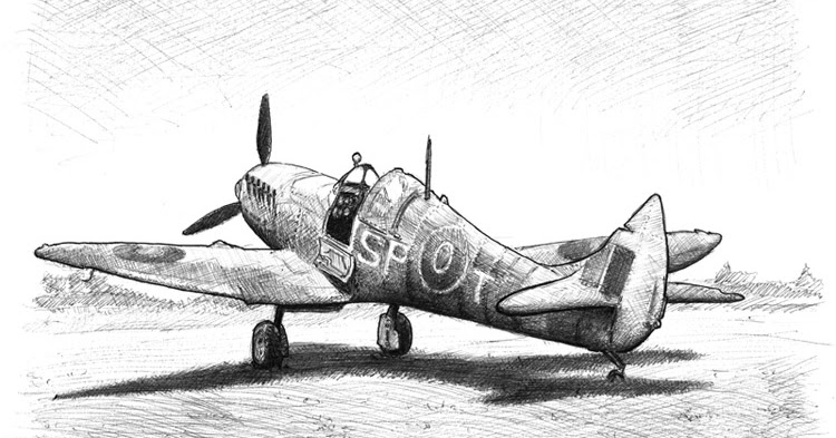 Sketchy Drawings: Spitfire
