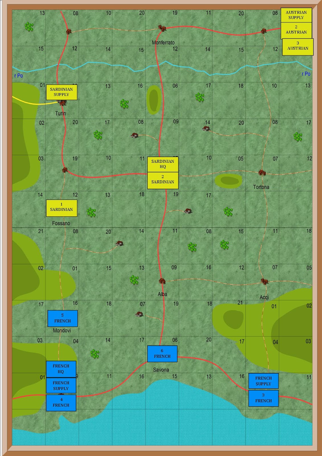 Wargame Campaigns of Napoleon: Piedmont Campaign – April 1796
