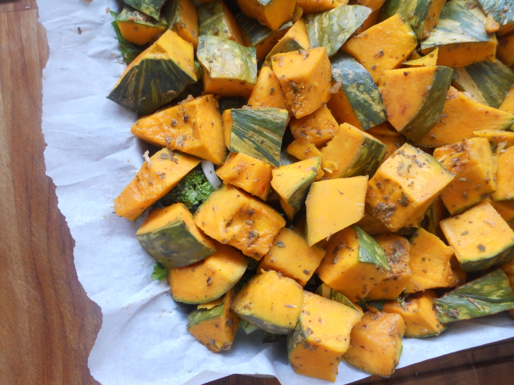 Snacking Squirrel: Oven Roasted Squash and Vegetables