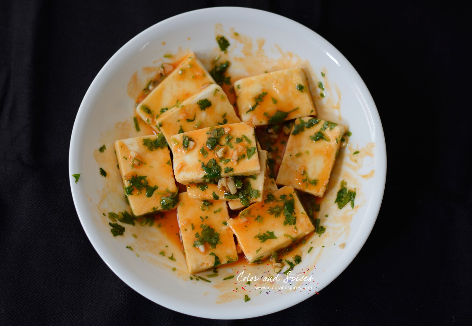 Color and Spices: Pan grilled paneer...