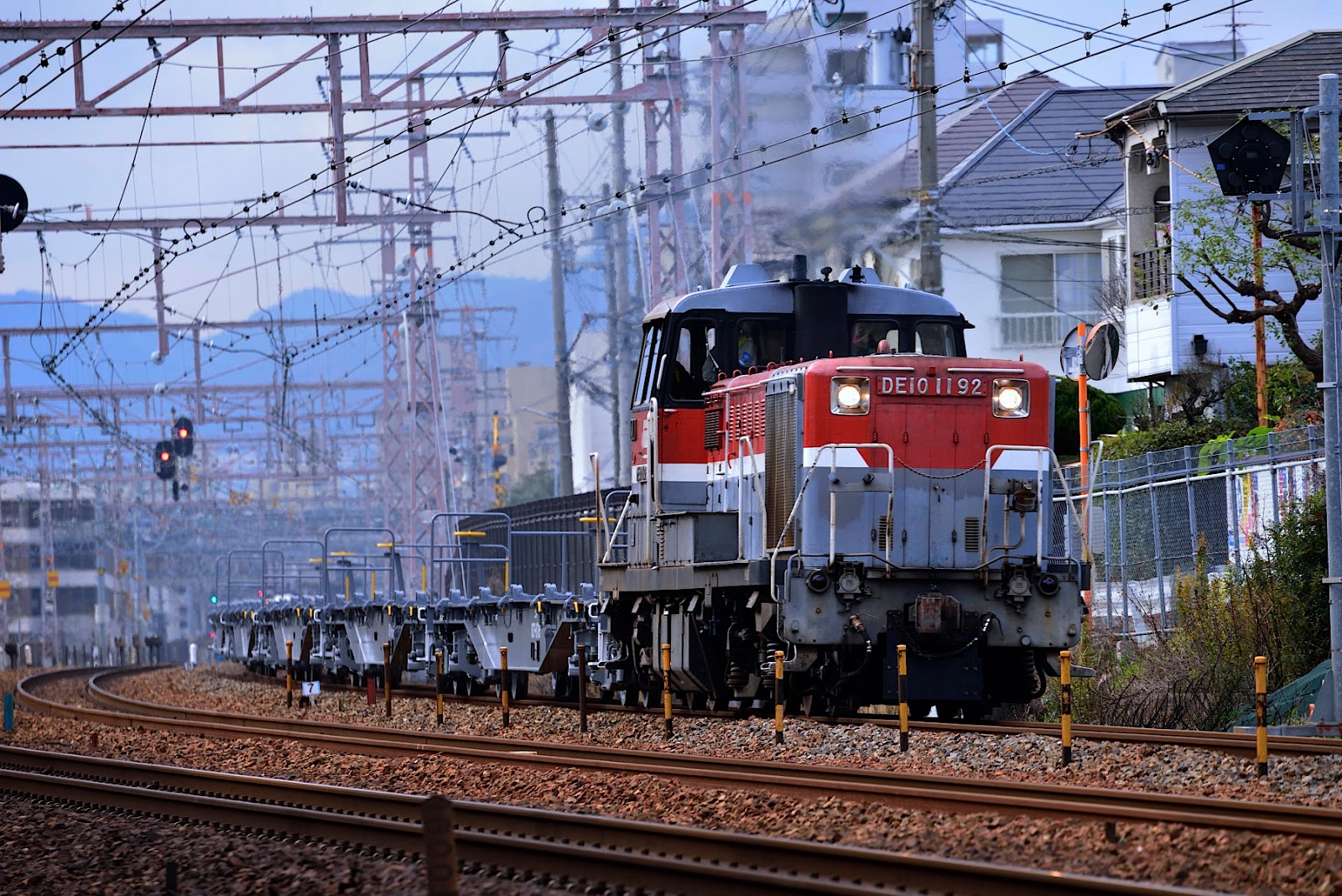 東海道本線 さくら夙川・芦屋駅間 9866レ DE10-1192