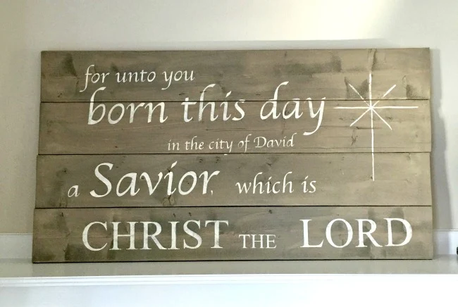 Scripture Pallet Sign