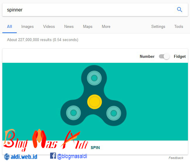 Cara Bermain Virtual Fidget Spinner di Google - Blog Mas Aldi