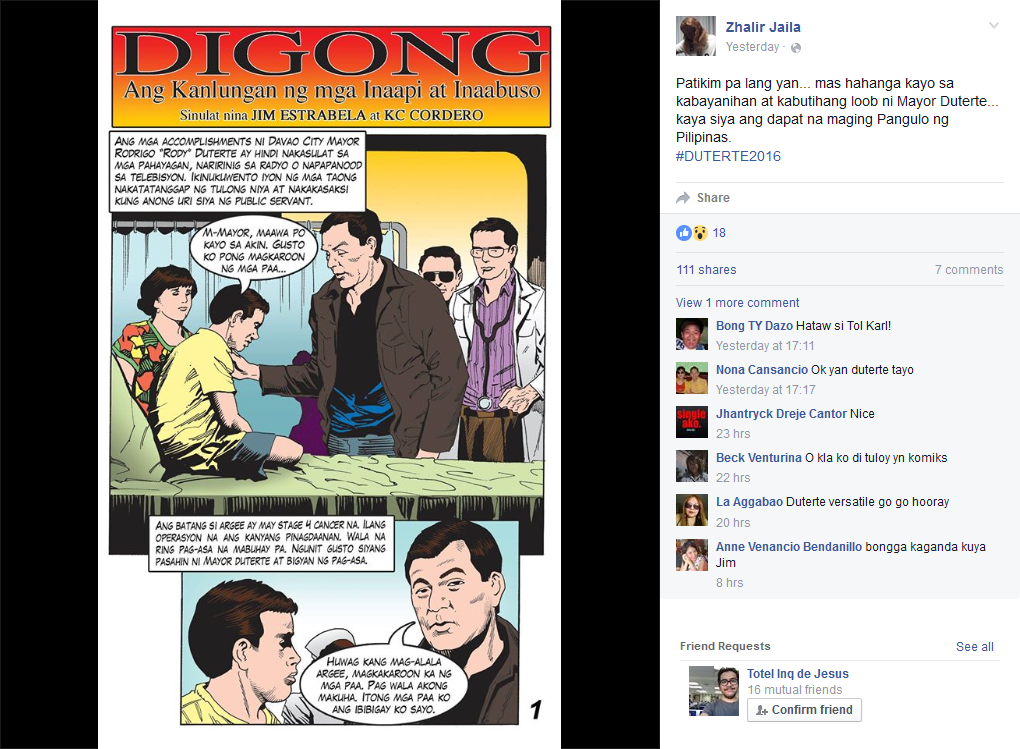 LOOK: Artist tasked to illustrate controversial Roxas comics creates ...