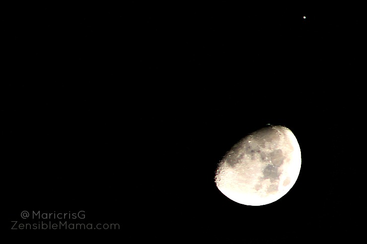 Zensible Mama: The Day in Photos: Moon and Jupiter Closer Two-gether ...