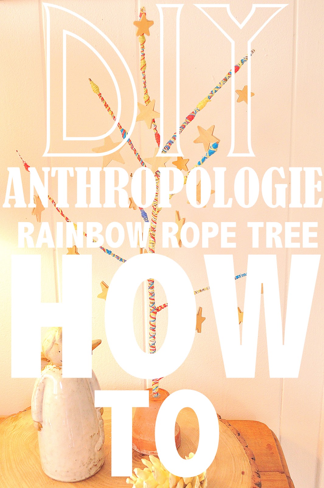 906 E. Chic: DIY ANTHROPOLOGIE RAINBOW TWINE TREE...