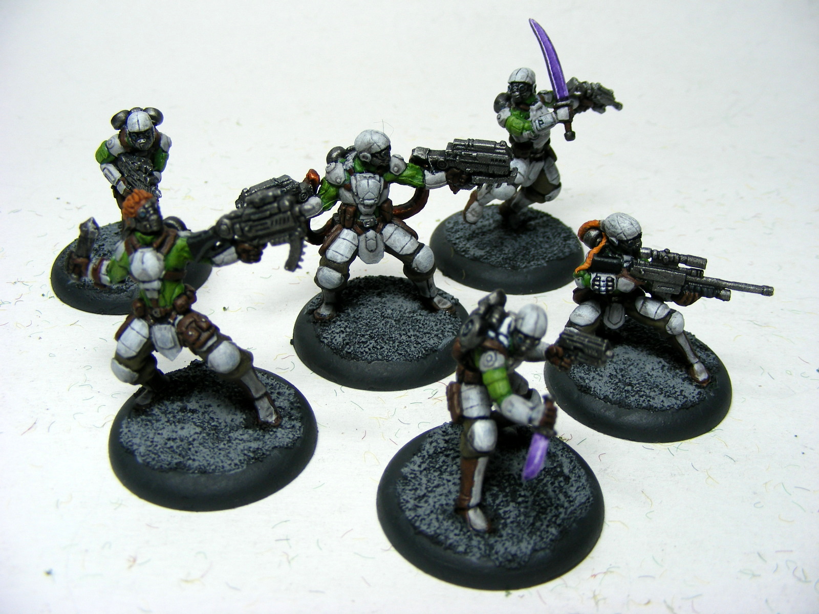 Evil Bob's Miniature Painting: 28mm MERCs Sci-Fi Miniatures