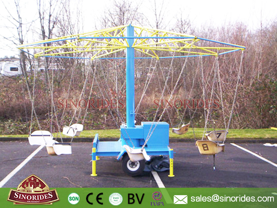 Popular amusement ride on trailer carnival games for kids