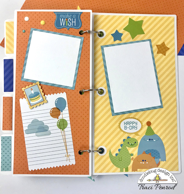 Doodlebug Design Inc Blog: Petite Prints Birthday Mini Album | with Traci