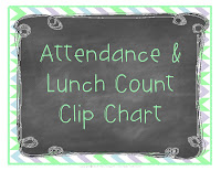The Apple Tree Room: Attendance & Lunch Count Clip Charts - 2 themes