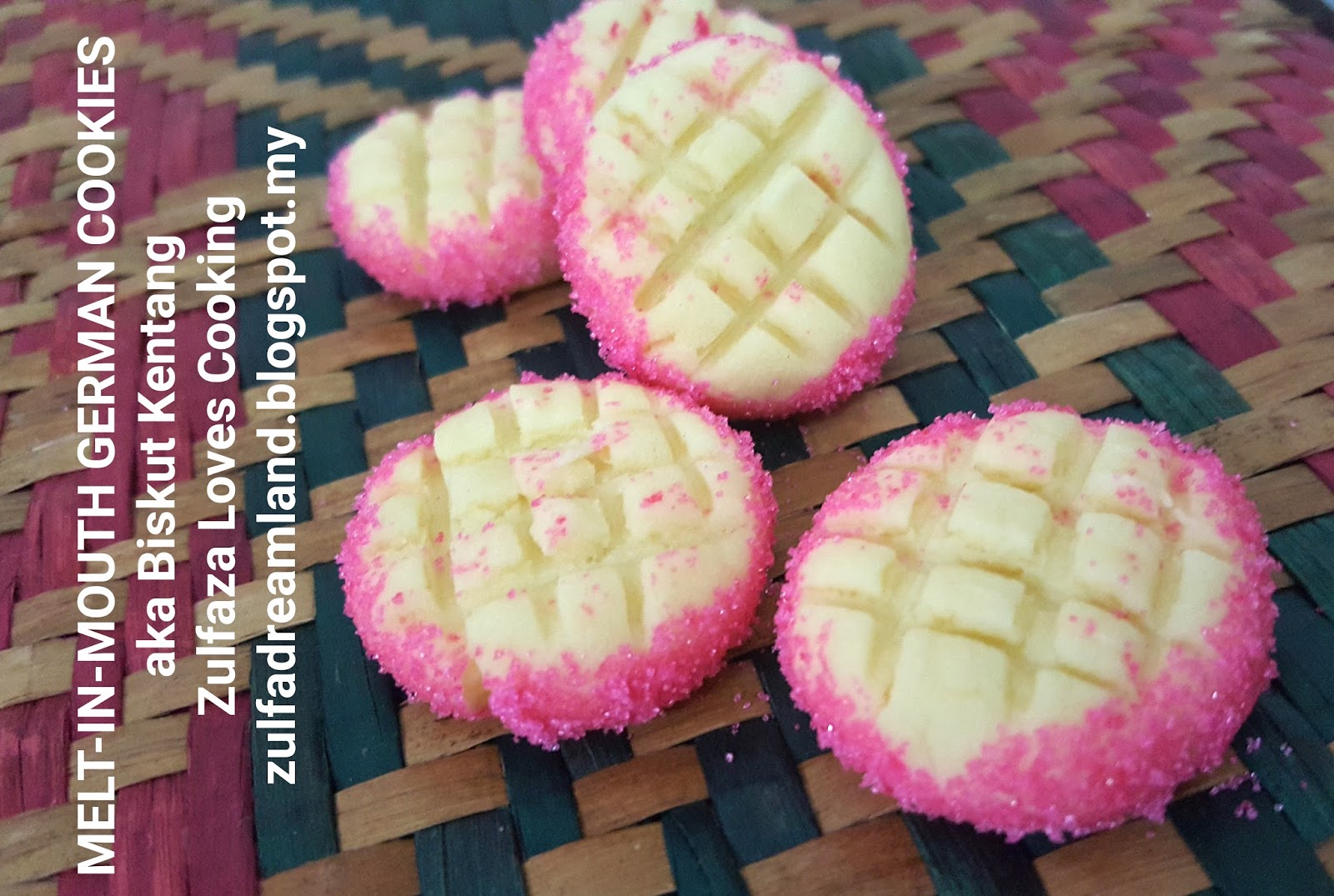 ZULFAZA LOVES COOKING: MELT-IN-MOUTH GERMAN COOKIES (Biskut kentang)