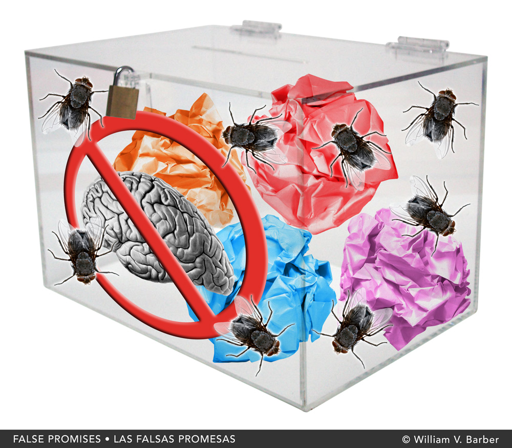 Actualidad, critica y reflexión en fotomontajes: False promises • Las ...