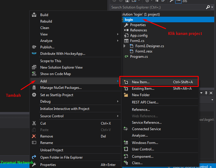 Tutorial C# : Membuat Form Login Admin Dan User Di Visual Studio 2017 ...