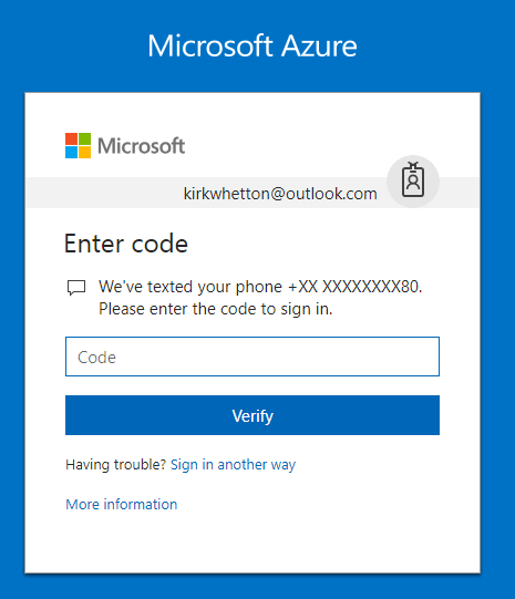 Configure Azure Multi-factor authentication (MFA)