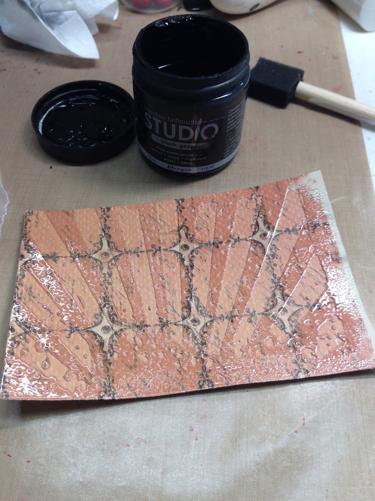 Claudine's Art Corner: Another take on Dry Embossing