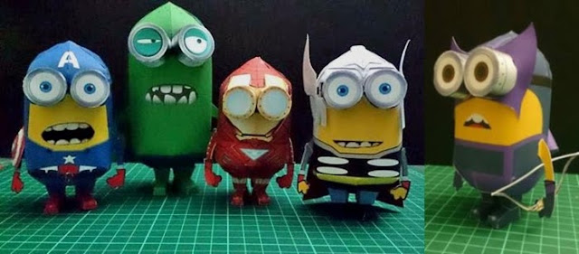 wallpaper keren: PAPERMAU: All Kind Of Minions Paper Toys by Paper Replika