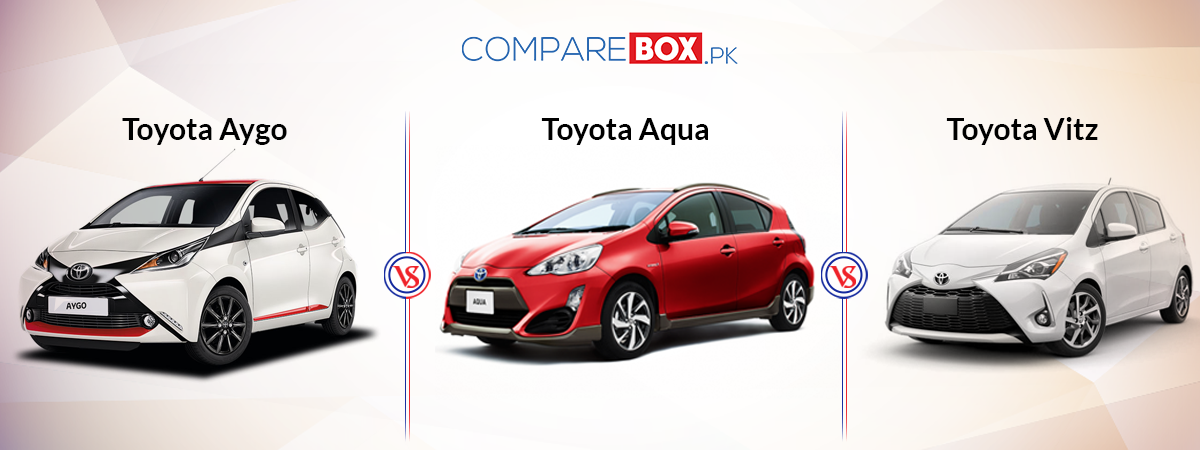Toyota Aygo vs Toyota Aqua and Vitz