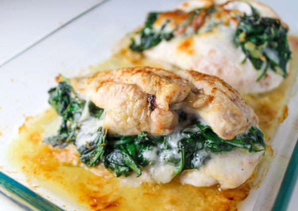 BAKED SPINACH PROVOLONE CHICKEN BREASTS | HAVING FUN FOOD